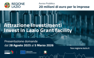 Avviso Pubblico “Attrazione Investimenti – Invest in Lazio Grant ...